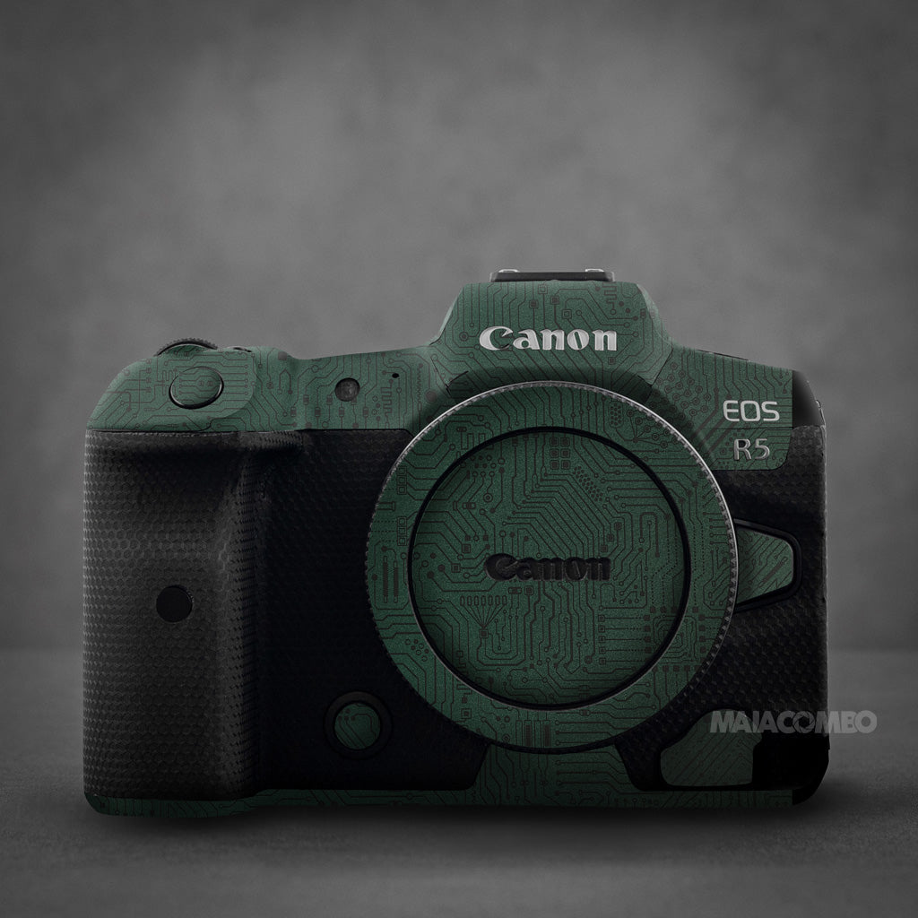 Canon EOS R5 Camera Skin/ Wrap - Green Electric / Matrix - Maiacombo