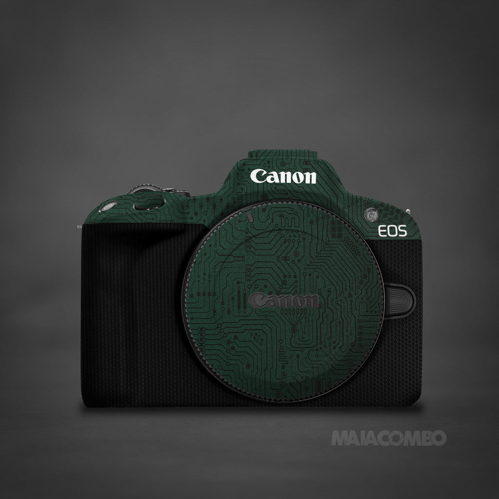 Canon EOS R50 Camera Skin/ Wrap - Green Electric / Matrix - Maiacombo