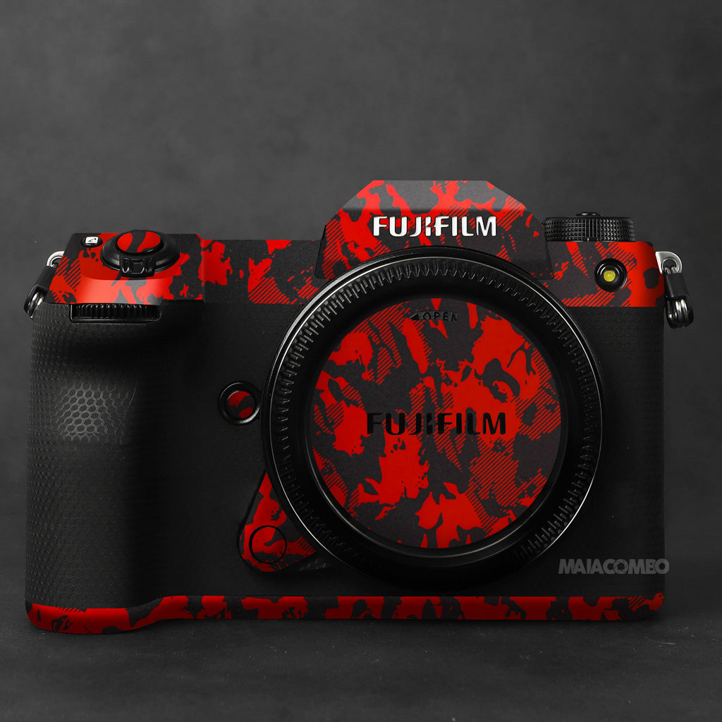 FUJIFILM GFX 100S, GFX 50S2 (Generic) Camera Skin/ Wrap - Red Camo ...