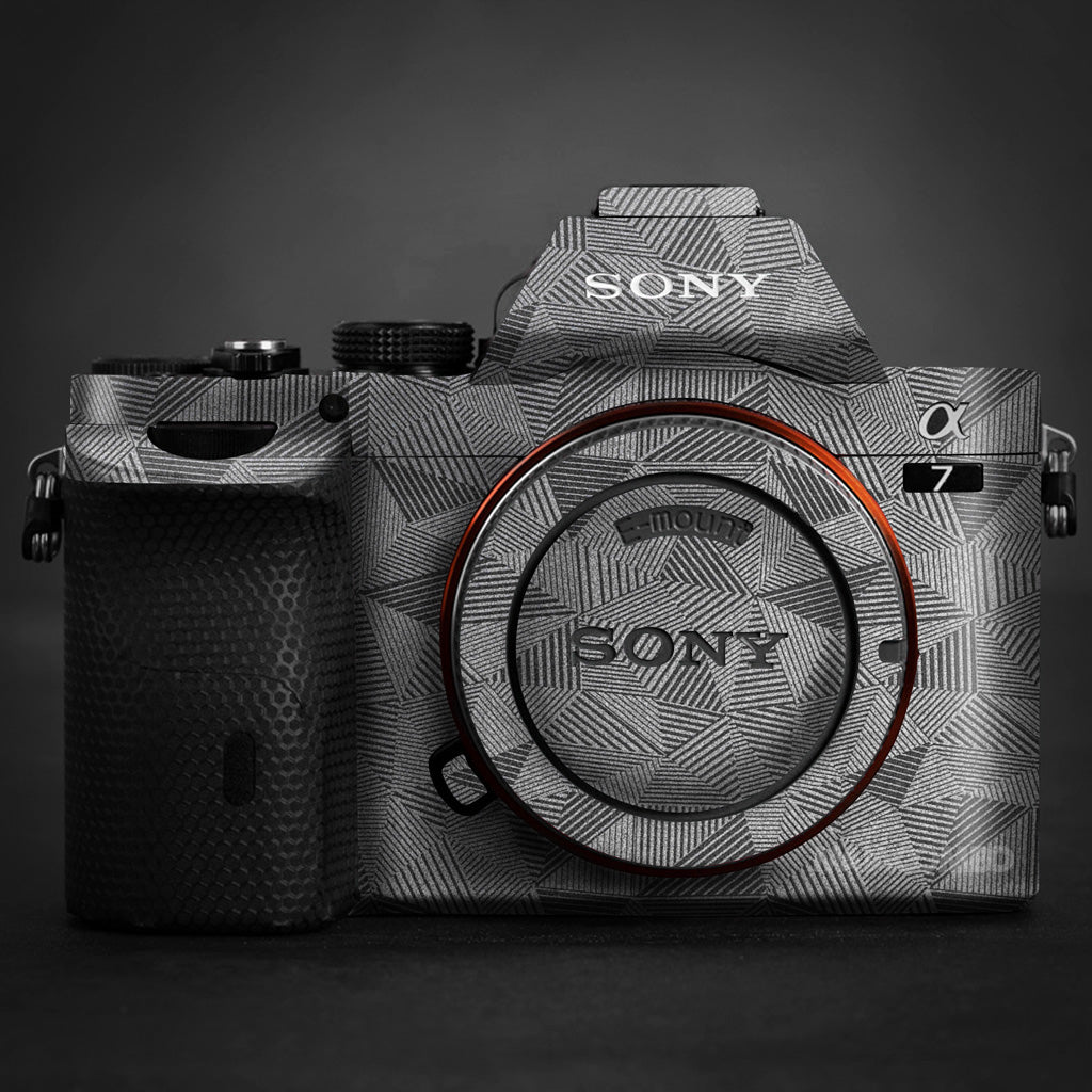 SONY Alpha A7/A7R/A7S Camera Skin/ Wrap - Grey Hexa / Matrix - Maiacombo