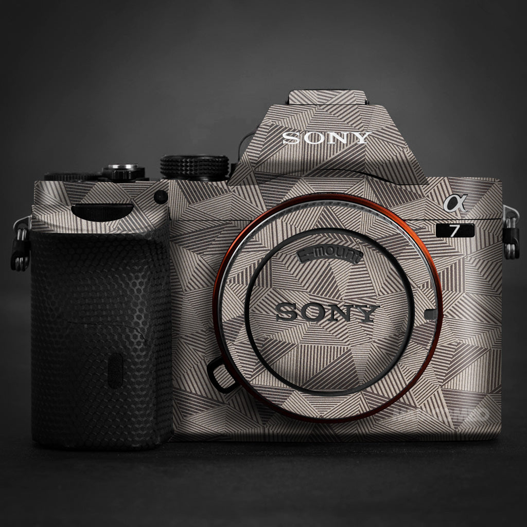 SONY Alpha A7/A7R/A7S Camera Skin/ Wrap - Light Grey Hexa / Matrix ...